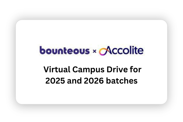 Bounteous × Acolyte Campus Hiring Drive – 2025 & 2026 Batch - Frontlines Media